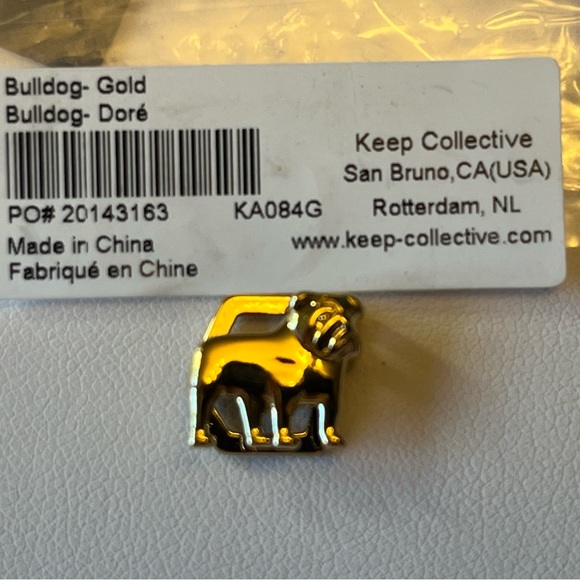 KEEP Collective | Jewelry | Keep Collective Gold Bulldog Charm New In ...